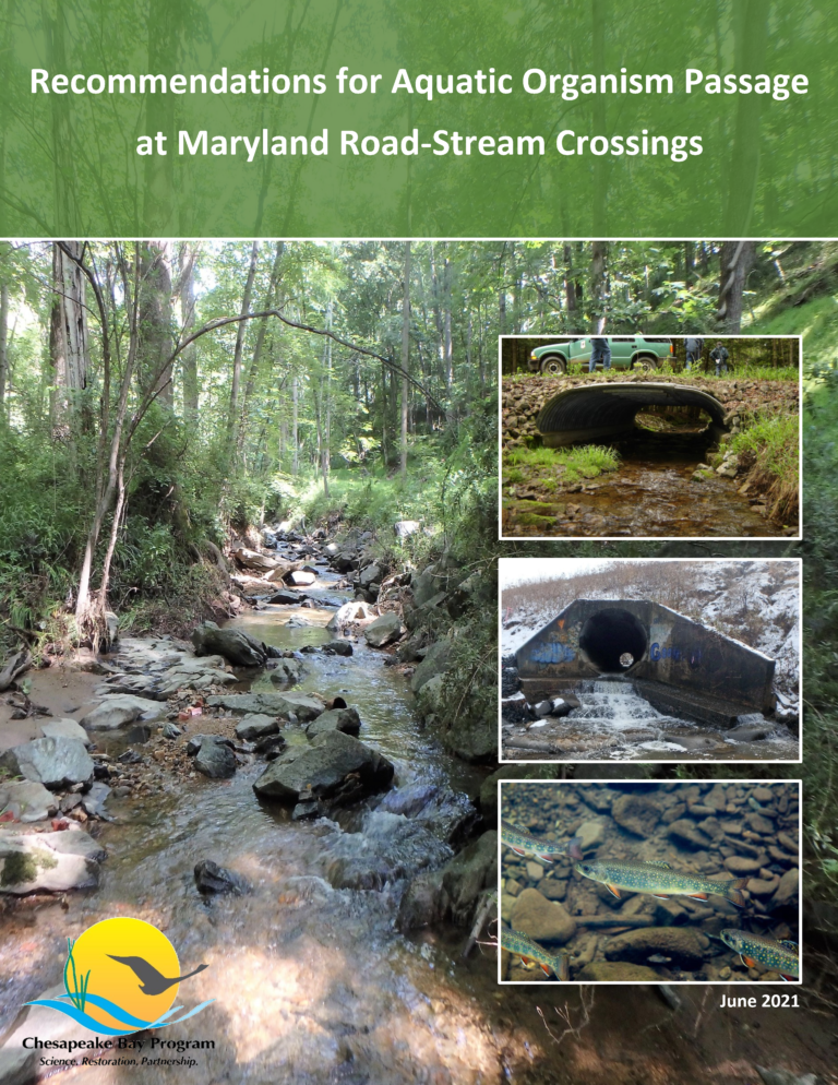 Recommendations for Aquatic Organism Passage at Maryland Road-Stream ...