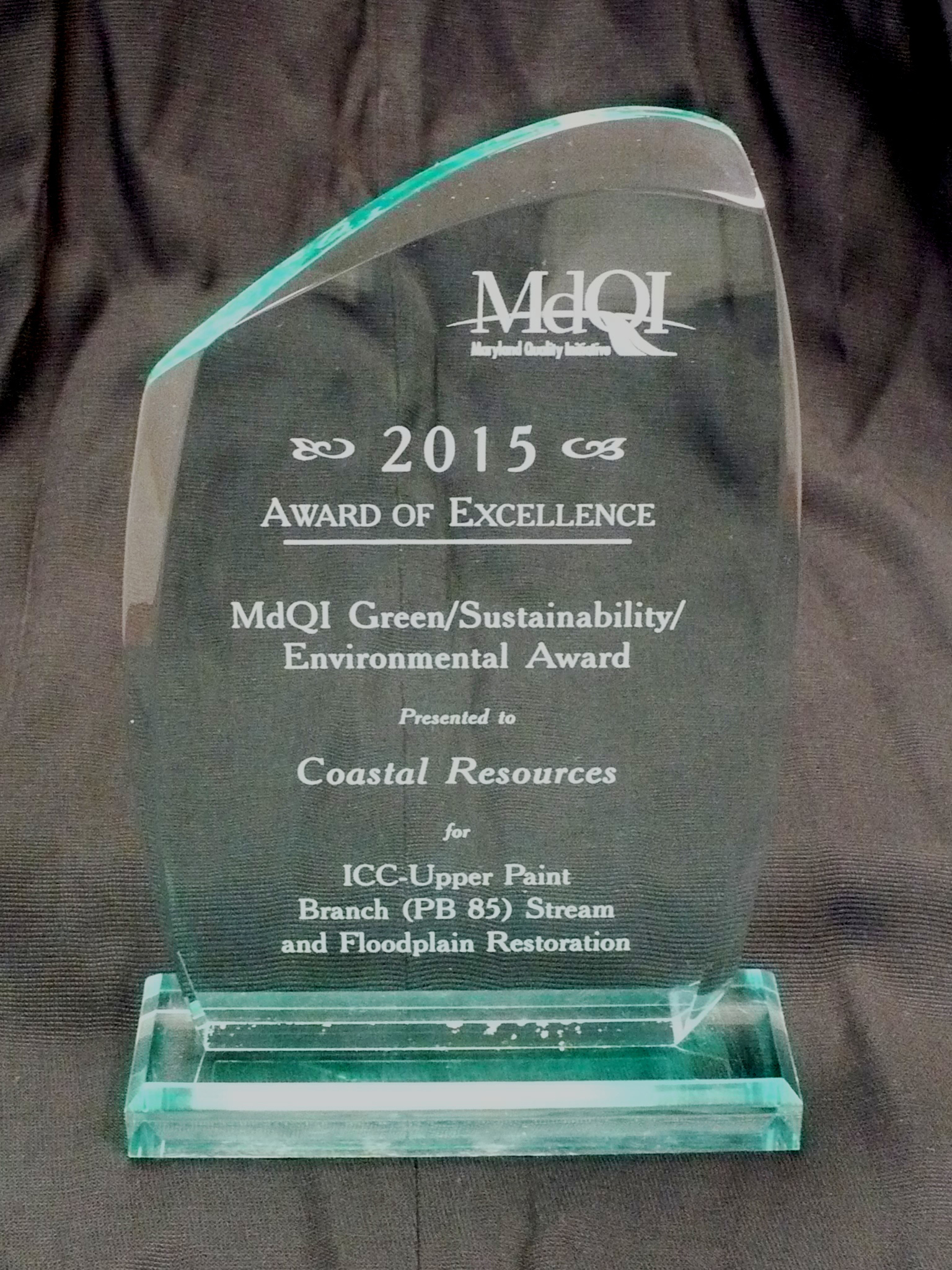 2015 Award of Excellence: MDQI Green/Sustainability/Environmental Award ...